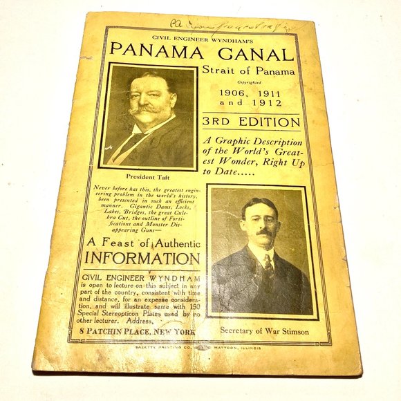 Antique | Other | Antique Civil Engineer Wyndams Panama Canal 3rd ...